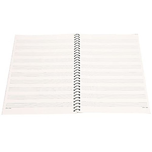 Notebook Convenient for Amateurs for Copying Music Score(Black piano pattern)