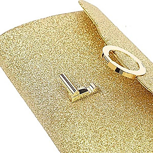 Nhicdns Clutch Purses for Women Evening Bags Envelope Clutch Handbags Wedding Party Prom Purse Black