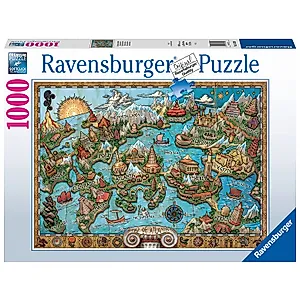 Ravensburger Mysterious Atlantis 1000 Piece Jigsaw Puzzle - Journey Into Legends | Unique Softclick Technology | Vibrant, Glare-Free & Durable | Ideal for Relaxation & Gifting | FSC Certified
