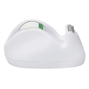 Scotch Dispenser with Magic Tape, 3/4 x 350 Inches, Non-Skid Base, 1-Pack, Colors Will Vary (C29)