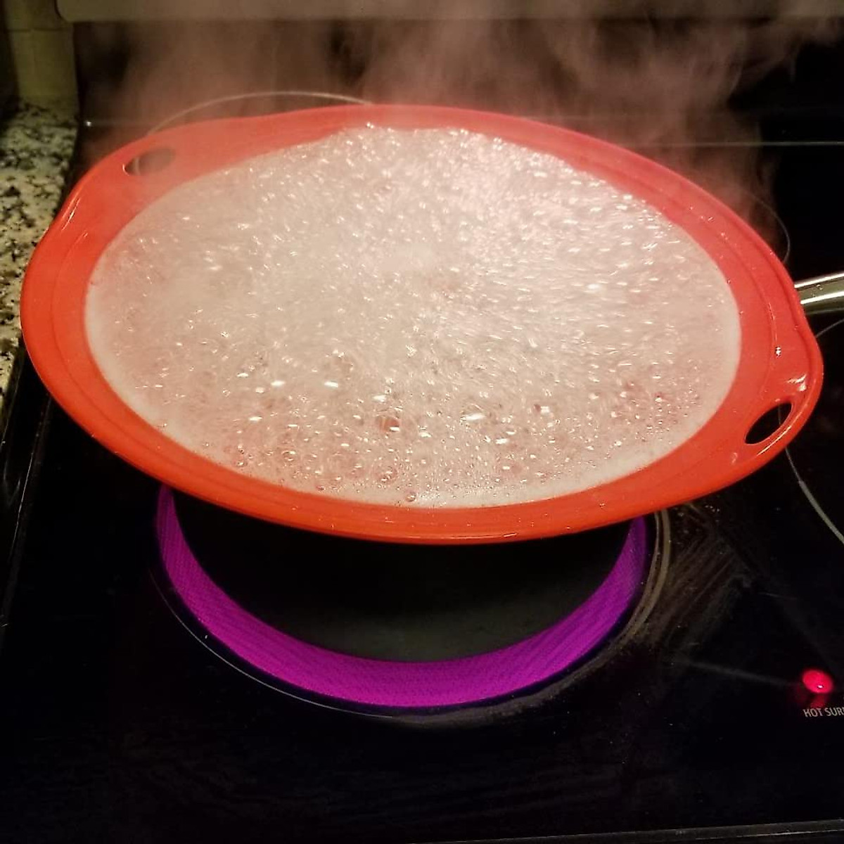LINFON Boil Over Protector Boil Over Universal Lid Fits Openings 6" to 10" in Diameter