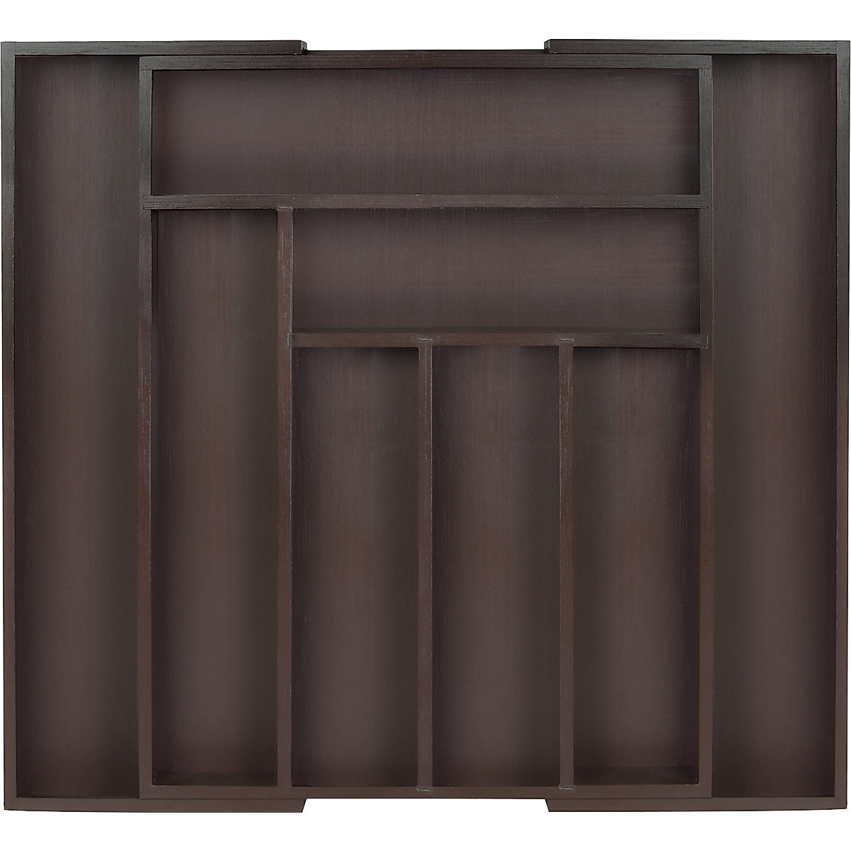 Utopia Kitchen Silverware Organizer, Expandable Bamboo Utensil Drawer Organizer, Kitchen Drawer Organizer, Silverware Organizer for Cutlery, Utensils, Flatware Holder (6-8 Slots, Brown) Pack of 1