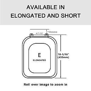 ZMJH ZMA105S Square Electronic Bidet Toilet Seat, Smart, Self Cleaning Hydroflush, Hybrid Heating, Heated Dryer, Nightlight, Vortex Wash, remote control