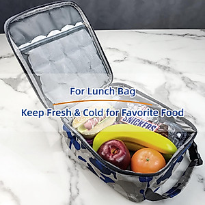 Reusable Ice Pack Sheets for Coolers - Flexible Ice Sheets Cooler Ice Blankets - Lunch Bag Freezer Packs - Ice Mat Cube Sheets Keep Food Fresh Beverage Cold - Cuttable Large Size 3 Packs