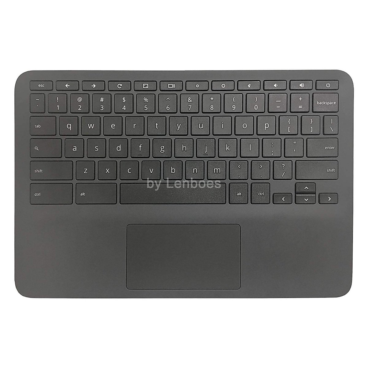 lenboes Laptop Palmrest Upper Case with US Keyboard and Touchpad Assembly Replacement Parts for Chrome-Book 11 G8 EE L90339-001-Black