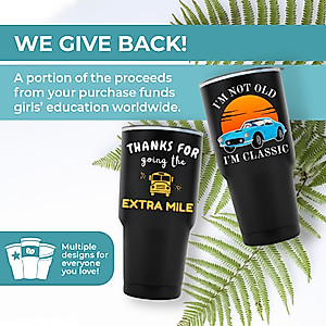 School Bus Driver Tumbler 30oz, Thoughtful and Unique Appreciation Gifts for Men, Bus Monitor Coffee Cup Thank You Presents for Him, Ideal Present Picks for Birthday, Retirement, Christmas, Gift Ready