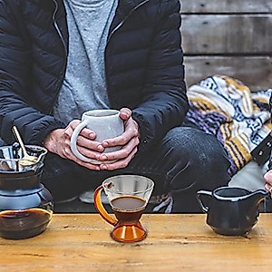 VINTORKY Coffee Pot Clear Tea Kettle Tea Mug Coffee Filter Cup Tea Cup with Lid Coffee Cups with Lids Pitcher with Lid Stainless Coffee Mug Espresso Machine Coffee Concentrate White Glass