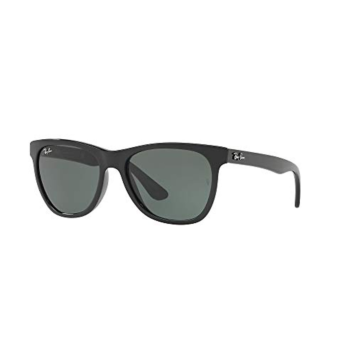 Ray-Ban RB4184 Square Sunglasses, Black/Green, 54 mm
