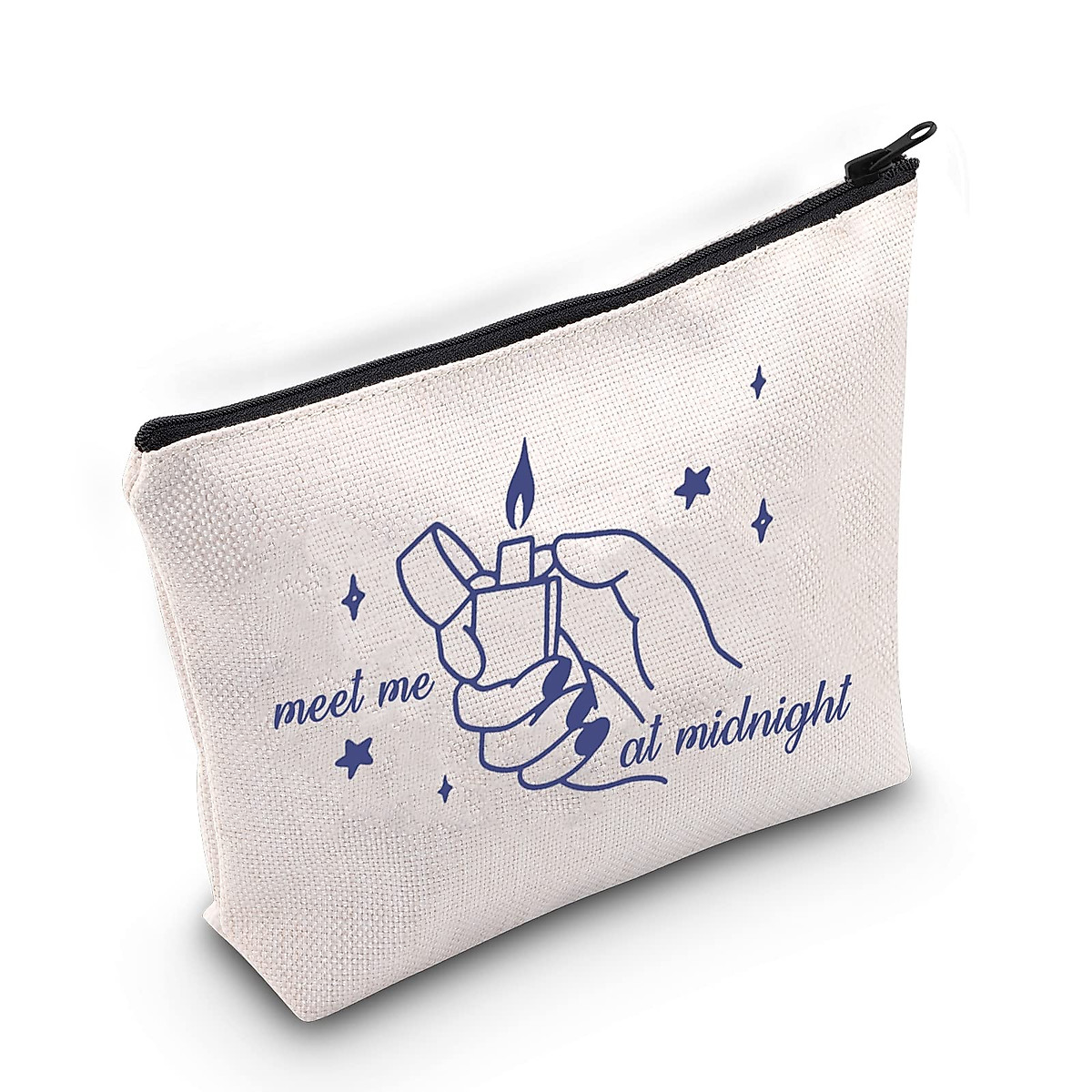 TOBGB Album Gift For Fan Singer Inspired Song Lyrics Zipper Cosmetic Bag Singer's Merchandise Music Lover Gift (Lighter Meet Me)