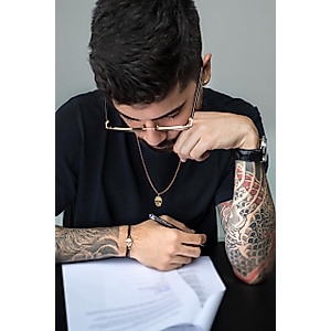 Carol Jewelry 14k Solid Yellow Gold Skull Shaped Pendant for Necklace for Men, Boys, Women, and Girls