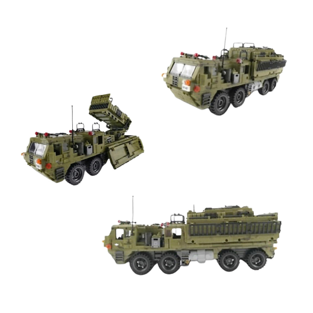 General Jim's Military Brick Building Set - WW2 Military Scorpion Heavy Missile Truck Vehicle for World War 2, History and Building Blocks Enthusiasts Including Teens and Adults