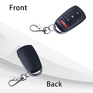 5 Packs Cloning Remote Control Keychain, Universal 433 MHZ Replacement Garage Door Electric Gate, Duplicates Original Remote Controls for Vehicle Central Locking Systems, Electronic Garage Doors