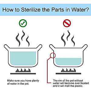 Maymom Screw Lids Aka Travel Caps with Rewritable Sealing Disc Compatible with Avent, Maymom Wide Mouth Bottles; Cap Replace Avent Natural Bottle Sealing Ring and Sealing Disc, 6pcs. (Blue)