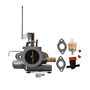 TINVHY 640290 Carburetor Replacement for Tecumseh Jiffy Ice Auger Model 30 and 31 AV520 TV085XA 2-Cycle Vertical Engine Replace 640290 640263 631720A 631720B Carb