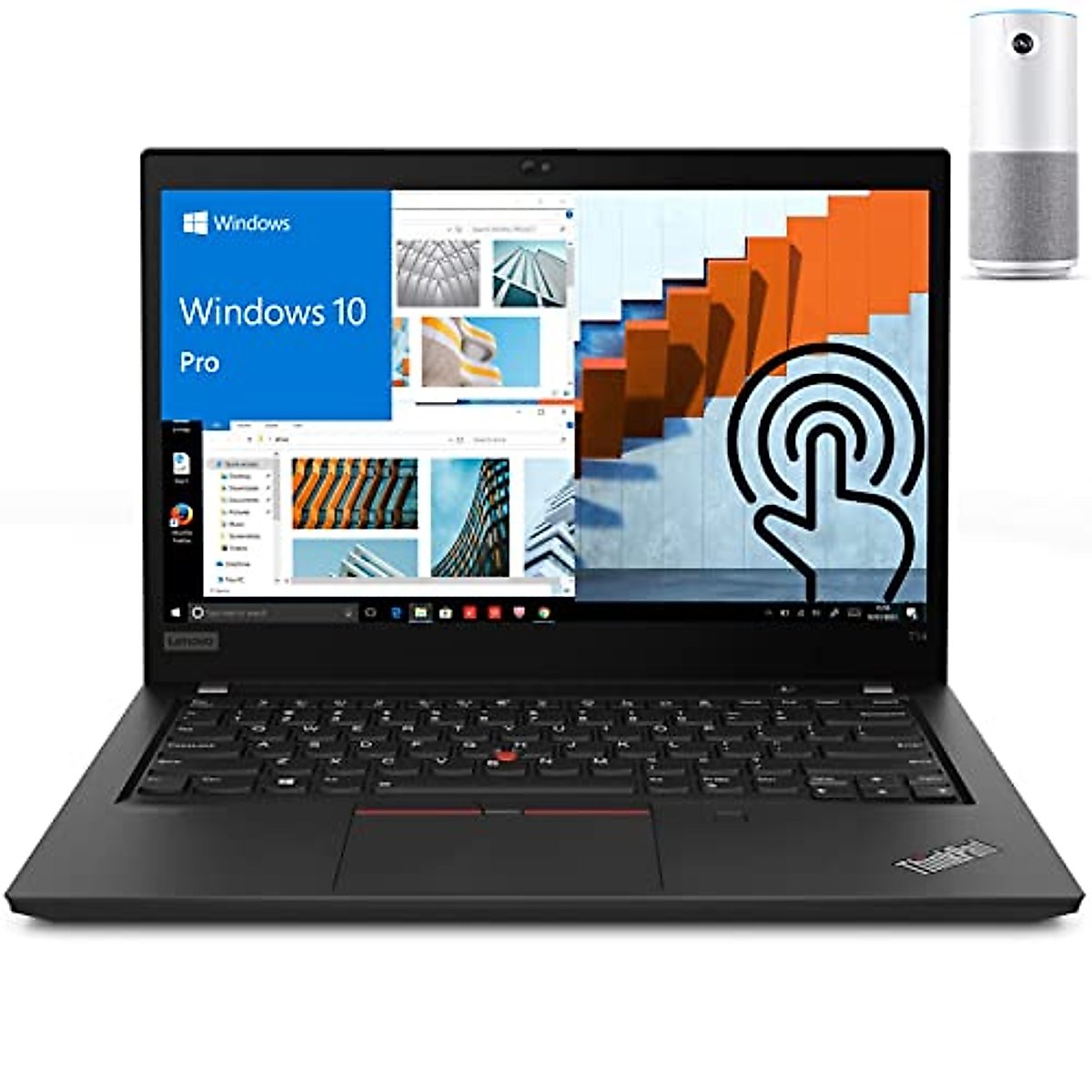 Lenovo ThinkPad T14 14" Touchscreen FHD 300nits Business Laptop Computer, Intel Quad-Core i7-1165G7, 32GB DDR4 RAM, 1TB PCIe SSD, WiFi 6, BT 5.1, Fingerprint Reader, Windows 10 Pro, Conference Webcam