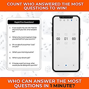 QUOKKA Family Conversation Cards - Icebreaking Talking Topics Board Game for Kids 8-10 Year Olds - Getting to Know You | 500 Fun Questions | Answer in 1 Min - Family Game Night with Teens & Adults