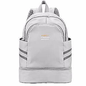 Gym Backpack for Women with Shoes Compartment & Wet Pocket, Large Women Travel Backpack Water Resistant, Sports Swimming Backpack Gym Bag