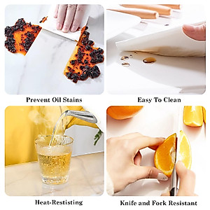 Kesfey Clear Tablecloth Protector 54 x 84 inch Waterproof Plastic Table Cloths Vinyl Rectangle PVC Table Covers Oil-Proof Spill-Proof Wipeable Transparent Dining Table Cloth for Kitchen Camping Party