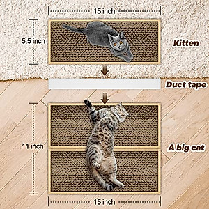 HappyFreeSX Splicing Cat Scratch Pad: Cat Scratchers for Indoor Kitten, Cat Scratching Pad, Cat Scratcher Cardboard, Cat Scratching Pad, Premium Scratch from Cats, Double-Sided Design