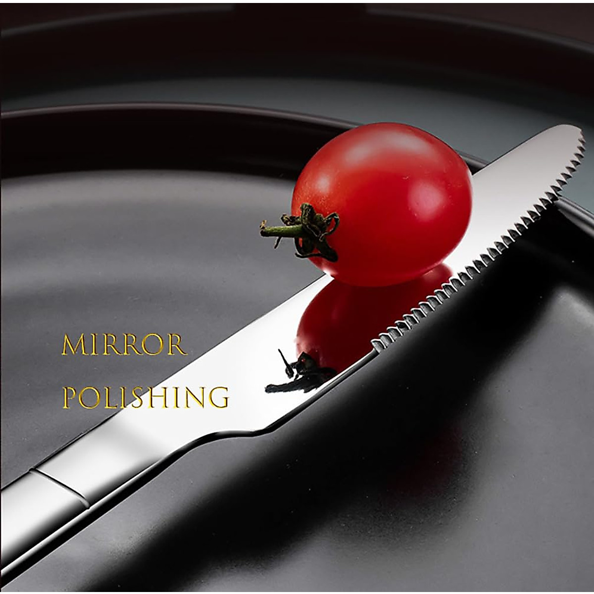 Thomaso 32-piece Unique Wave Flatware Set,1810 Stainless Steel Flatware Service for 8, Cutlery Set with Streamlined Handle Mirror Finished,Silver Spoons and Forks Set, Dishwasher Safe