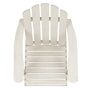 SAFAVIEH Outdoor Topher White Classic Adirondack Chair
