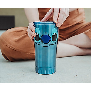 Silver Buffalo Lilo and Stitch Travel Mug, 20 Ounces