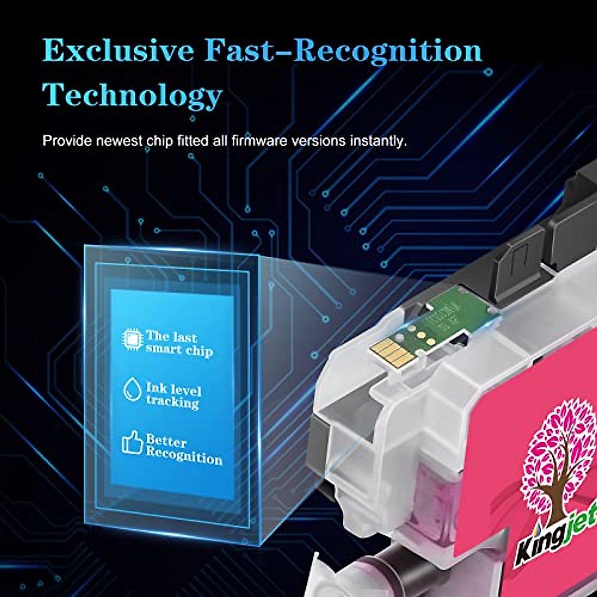 Kingjet Compatible Ink Cartridge Replacement for Brother LC3013 / LC3011 Use with MFC-J487DW MFC-J491DW MFC-J497DW MFC-J690DW MFC-J895DW Inkjet Printers, 6 Pack(2Cyan 2Magenta 2Yellow)
