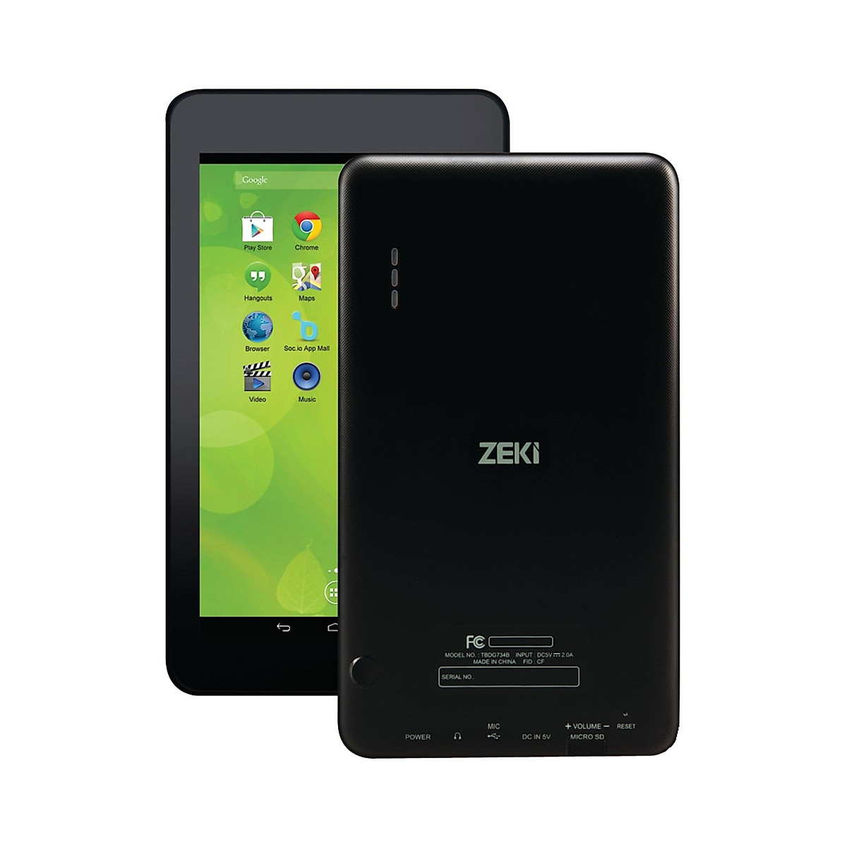 ZEKI 7" Android 4.4 Dual-Core Tablet (TBDG734B)
