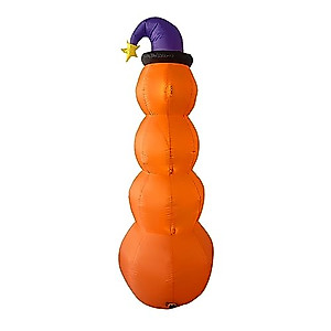 12 Feet Halloween Inflatable Stacked Pumpkins,Halloween Indoor Outdoor Decoration for Lawn Garden Holiday Party,with Build-in LEDs,High