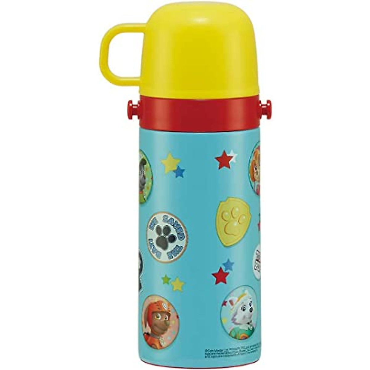 Skater SKDC3-A Children's 2-Way Stainless Steel Kids Water Bottle with Cup, 11.8 fl oz (350 ml), Paw Patrol Boys
