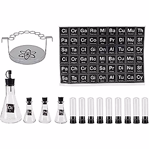 Wink Chemist's Spice Rack, 14 Piece Chemistry Spice Rack Set