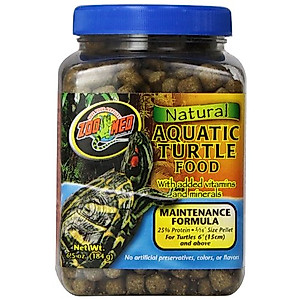 Zoo Med Natural Aquatic Turtle Food, 6.5 Ounce, Maintenance Formula