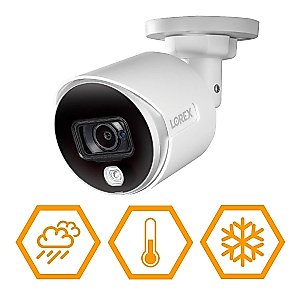 Lorex Fusion 4K Security Camera System w 2TB DVR - 8-Channel Wired Home Security System w 8 Analog Metal Cameras - Smart Motion Detection, Face Recognition, IR Night Vision, Weatherproof Surveillance