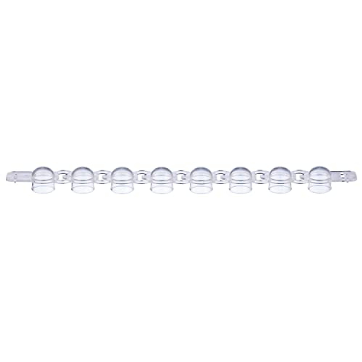 137-432C, PCR Tube Cap with Dome top, 8-Strip, Natural, 120strips/bag