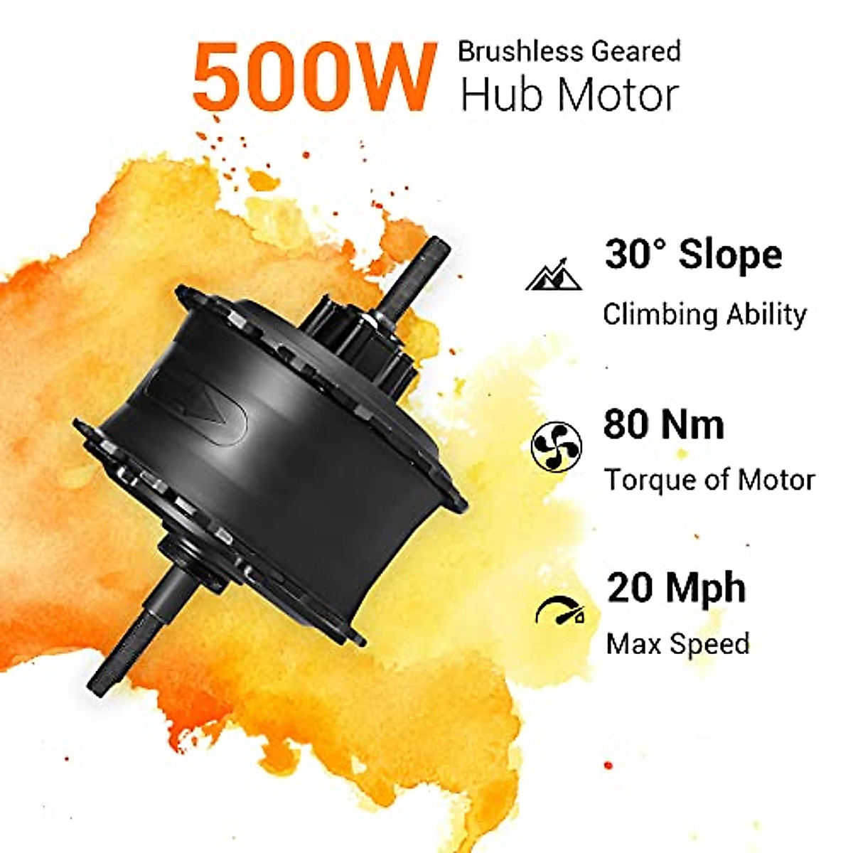 KBO Flip Folding Electric Bike, 60Mi Long Range 500W Foldable EBikes for Adults, 20X3 Fat Tire City Commuter Electric Bicycle, Shimano 7-Speed, 23Mph