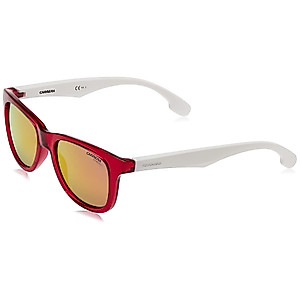 Carrera CARRERINO 20 Rectangular Sunglasses, White Pink Gold/Pink, 46mm, 17mm