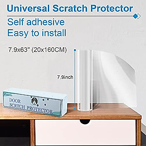 Door Scratch Protector, Protect Your Door, Furniture and Wall, Anti-Scratch Guard for Furniture, Heavy Duty Door Cover Scratch Shield (63'' X 7.9'')
