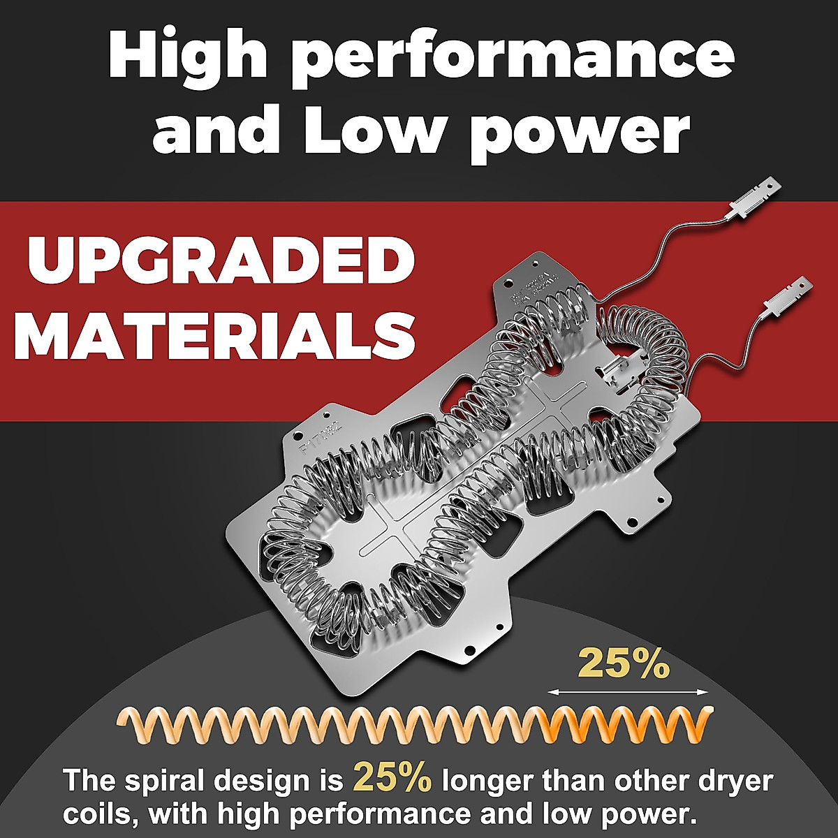 2024 Upgraded DC47-00019A For Samsung Dryer Heating Element dve45r6100w/a3 dve50r5200w/a 3 dv45h7000ew/a2 dv40J3000ew/a 2 dv42h5000ew/a3 dve50m7450w/a3 dv42h5200ew/a3 dvg50r5200w/a3 By Romalon