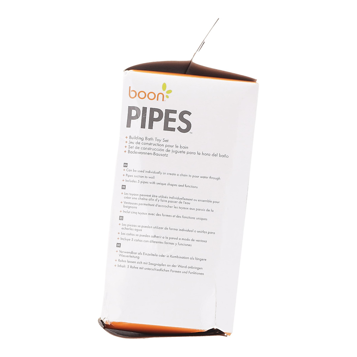 Boon PIPES Interactive Baby and Toddler Bath Tub Toys — Classic Colors — Colorful and Sensory Friendly Learning Baby Bathtub Toys— 12 Months and Up — 5 Count