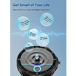 Quican Smart Watch for Men Women, iPhone Android Compatible Fitness Watch, Activity Tracker with Heart Rate, Sleep Monitor, Step Calorie Counter, Bluetooth Watch Support 100+ Sports, IP68 Waterproof