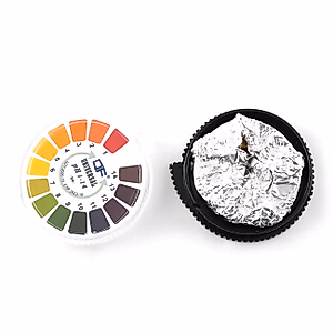 E-outstanding PH Paper 0-14 16.4ft Alkaline Acid Indicator Meter Test Strip Roll with Color Chart for Water Urine Saliva Soil Litmus Accurate Testing Measuring Tool