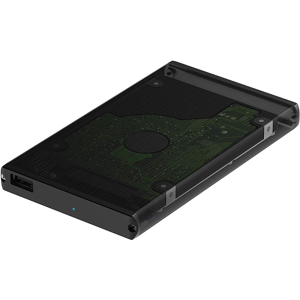 Sabrent Ultra Slim USB 2.0 to 2.5-Inch SATA External Aluminum Hard Drive Enclosure [Black] (EC-UK25)