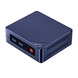 Beelink Mini S12 Pro Mini PC Intel 12th Lake N100(up to 3.4GHz 4C/4T), Mini Computers 16GB DDR4 500GB SSD, Dual 1000Mbps Dual HDMI 4K Displays, Support WIFI6/BT5.2/Home/Office/Openwrt/W11 Pro