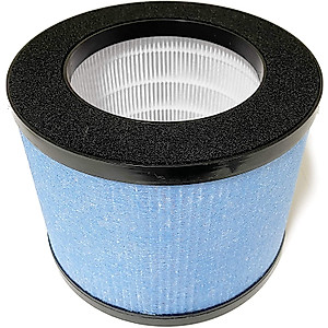 Nispira True HEPA Replacement Filters, Compatible with TOPPIN TPAP002 Air Purifier Comfy Air C1, Compared to Part# TPFF002, 2-Pack