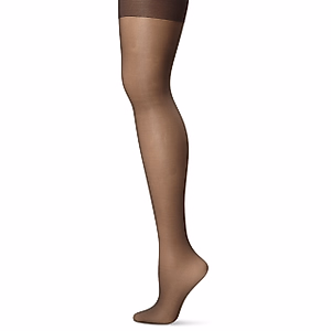Hanes Silk Reflections Women's Lasting Sheer Tights with Control Top, Graphite, I/J