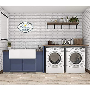 Creative Co-Op Life Gives You Lemons Make Something Sweet Metal Wall Décor, White