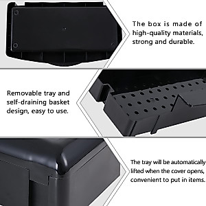 Gusnilo nail art tools sterilizer box for nail tools, tweezers, hair salon, spa and trimmer manicure equipment (1 piece, black)