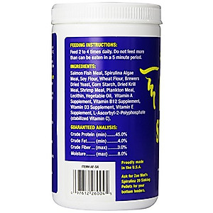 Zoo Med Spirulina 20 Flake Fish Food, 4-Ounce