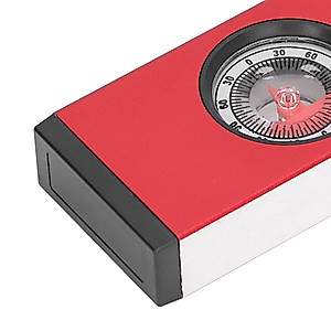 Ruler, Portable Box Angle Measuring Tool Aluminum Alloy Wide Application Clear Display for Assembly