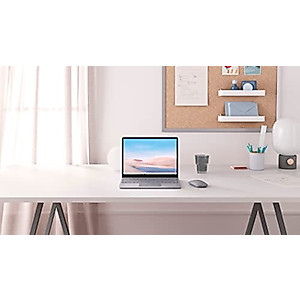 Microsoft Surface Laptop Go 12.4" Light Weight, Touchscreen, 10th Gen Intel Core i5-1035G1, Intel UHD Graphics, 4GB RAM, 128GB SSD, Windows 10/11 pro, Webcam, WiFi 6, Platinum, with MTC Stylus Pen